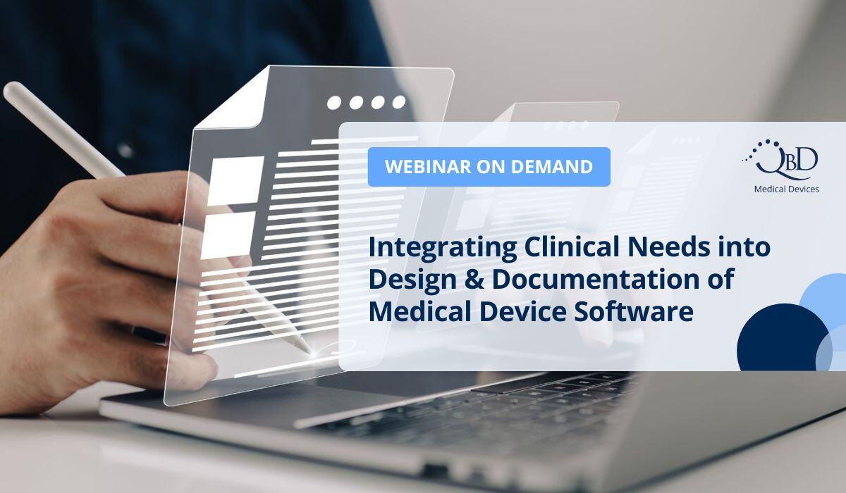 Webinar - Integrating Clinical Needs into Design & Documentation | QbD Group